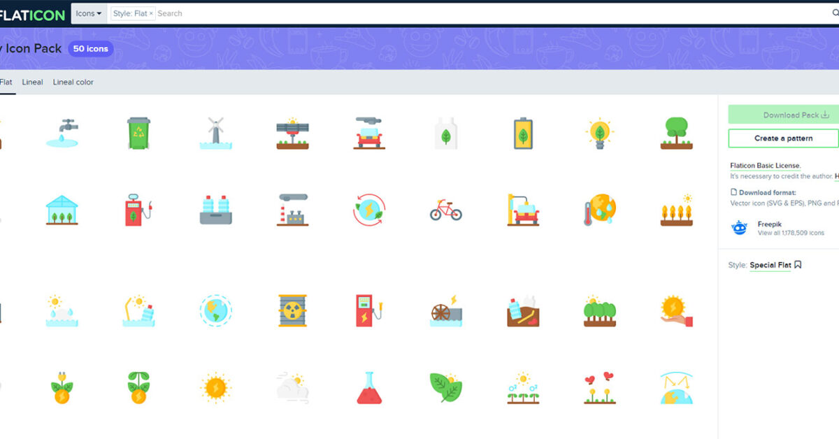 Flaticon : un site web pour télécharger des icônes vectorielles