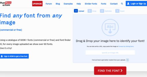 WhatFontIs : un outil en ligne gratuit pour retrouver une font à partir ...