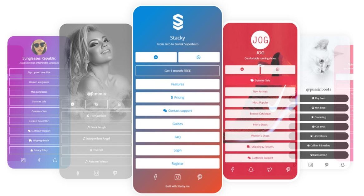 Stacky : créez une landing page pour faciliter l'accès à vos médias sociaux