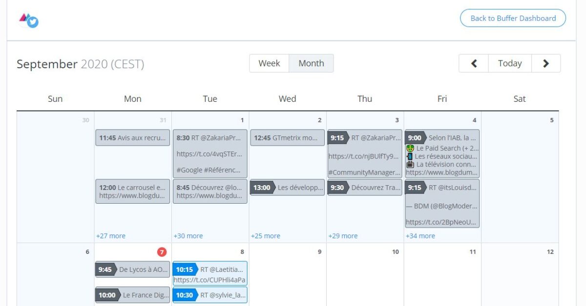Buffer : pour planifier des posts sur les réseaux sociaux, analyser ses ...