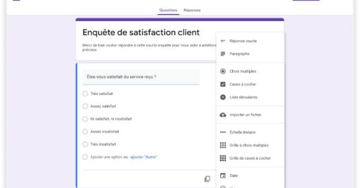 Google Forms : l'outil de création de formulaires de Google