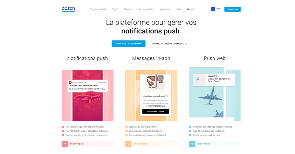Batch : un service pour gérer vos notifications push