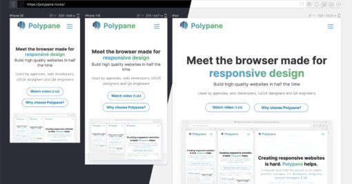 Polypane : un navigateur web qui s'adresse aux développeurs