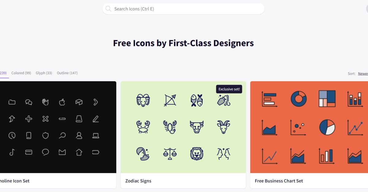 IconStore : une bibliothèque d'icônes libres de droits