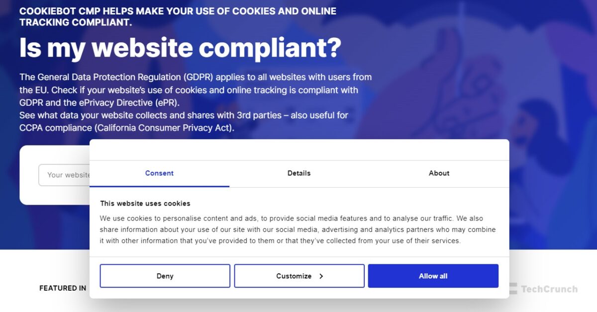 Cookiebot : créez un bandeau de consentement des cookies personnalisé