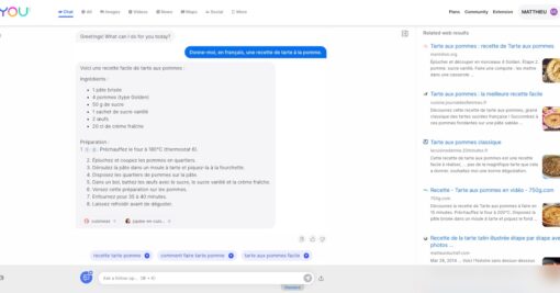 YouChat : un générateur de texte gratuit qui indique ses sources