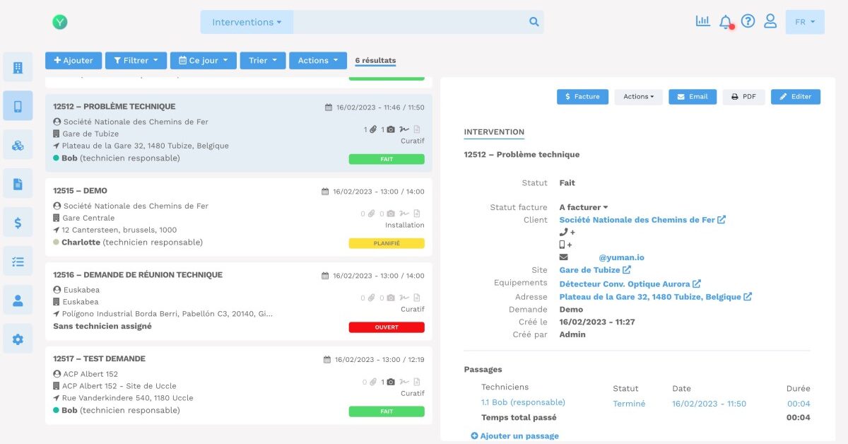 Yuman : une solution GMAO personnalisable et collaborative