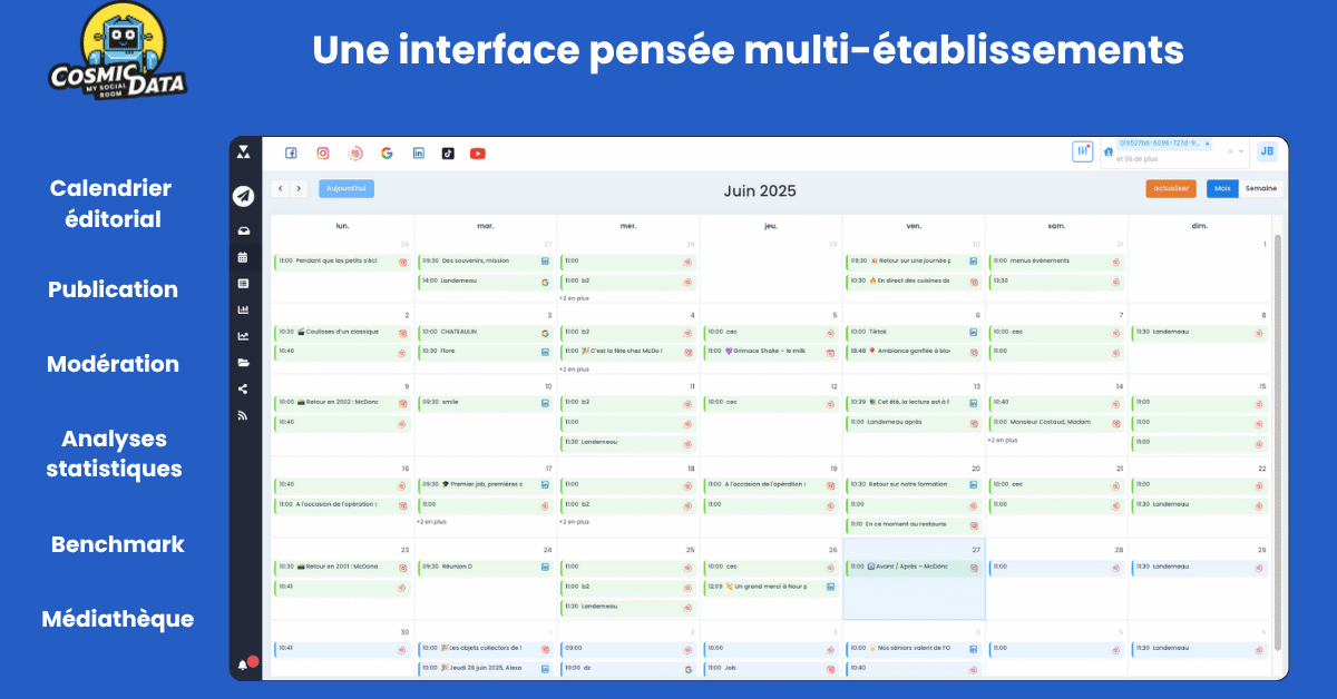 Cosmic Data : un outil de gestion des réseaux sociaux pensé pour les ...