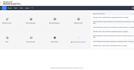 ManageEngine Remote Access Plus : une solution de contrôle de bureau et ...