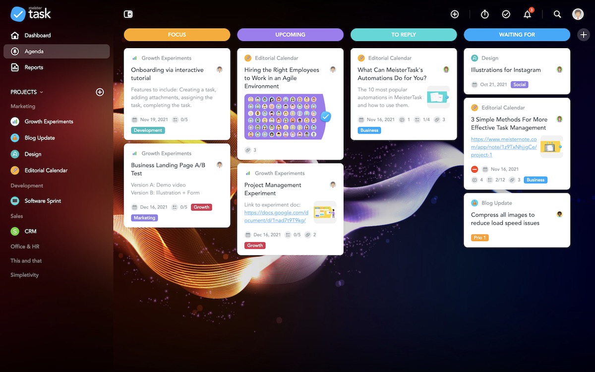 MeisterTask : un logiciel de gestion du travail intuitif et collaboratif