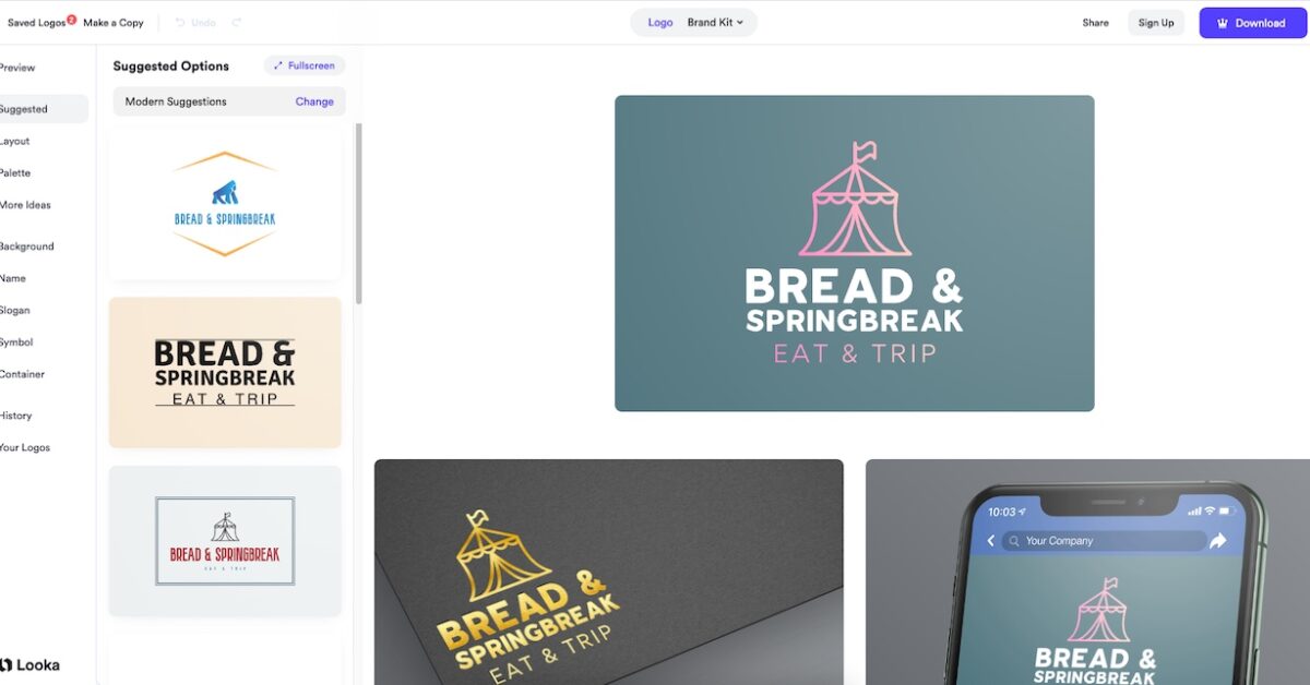 Looka : un outil IA pour générer des logos adaptés à votre marque