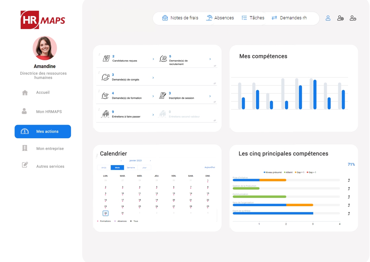HRMAPS : une solution SIRH exhaustive et modulable