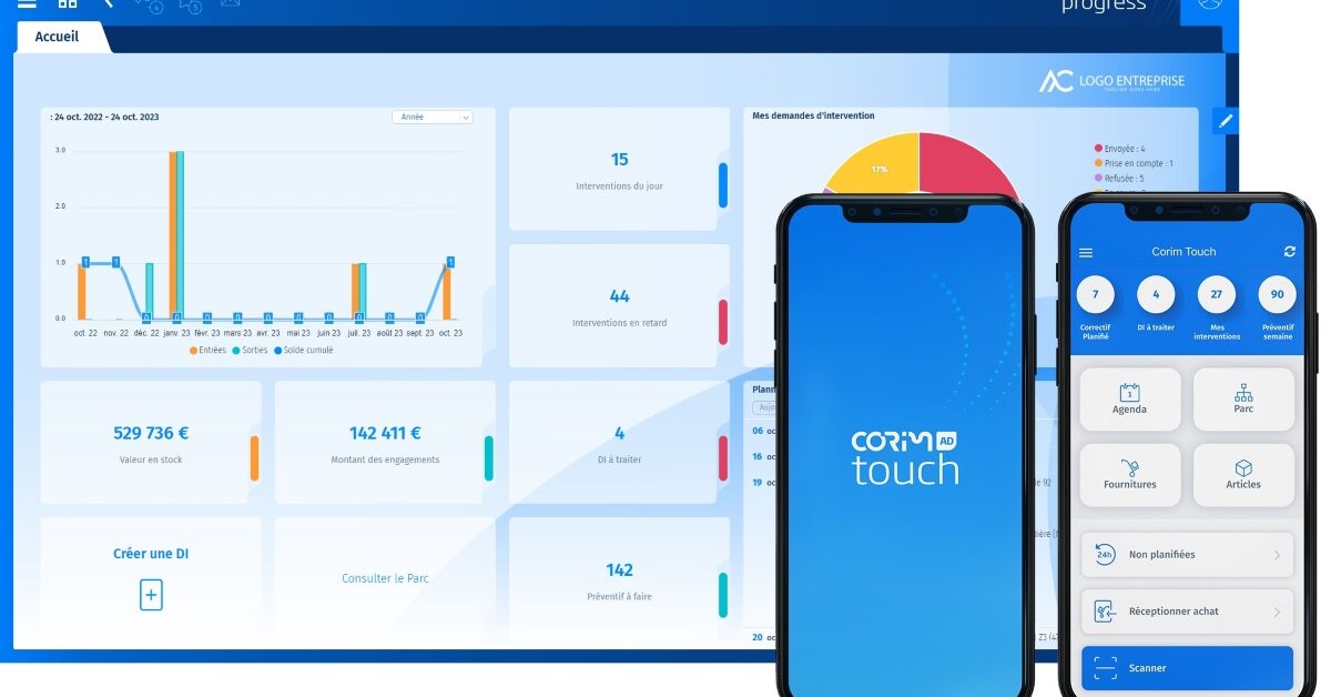 Corim solutions : une suite d'outils GMAO pour gérer la maintenance