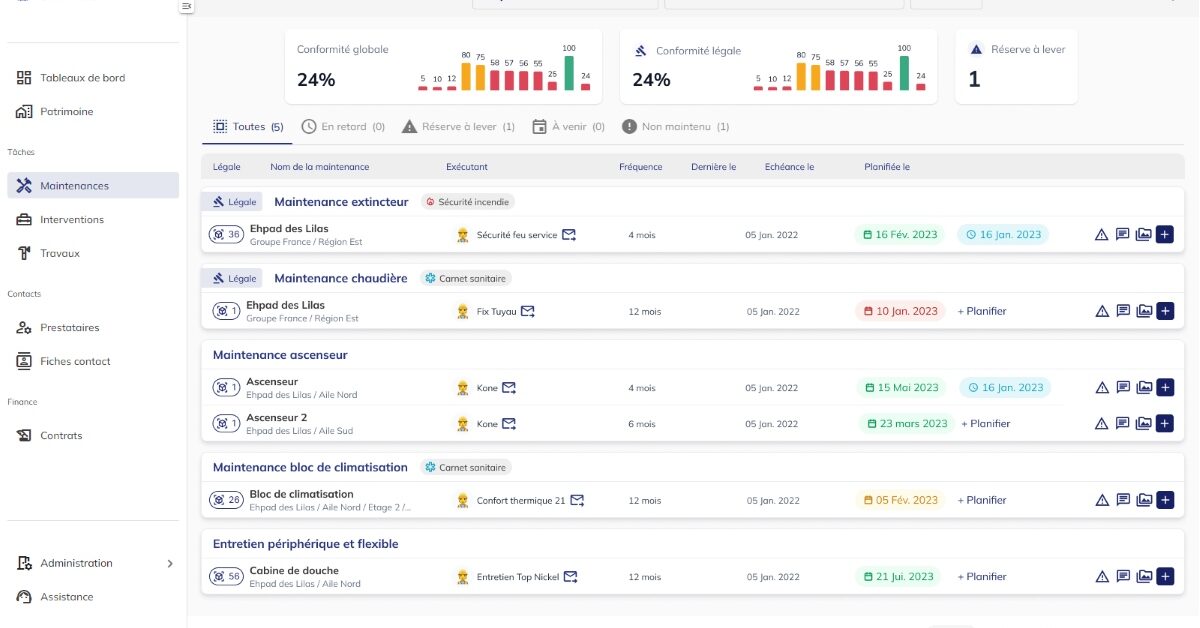 Gammeo : une GMAO pour piloter les maintenances de vos bâtiments