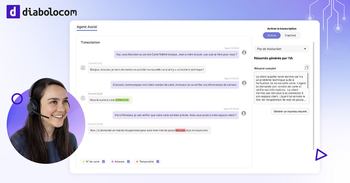 Diabolocom : un outil de transcription par IA pour le service client