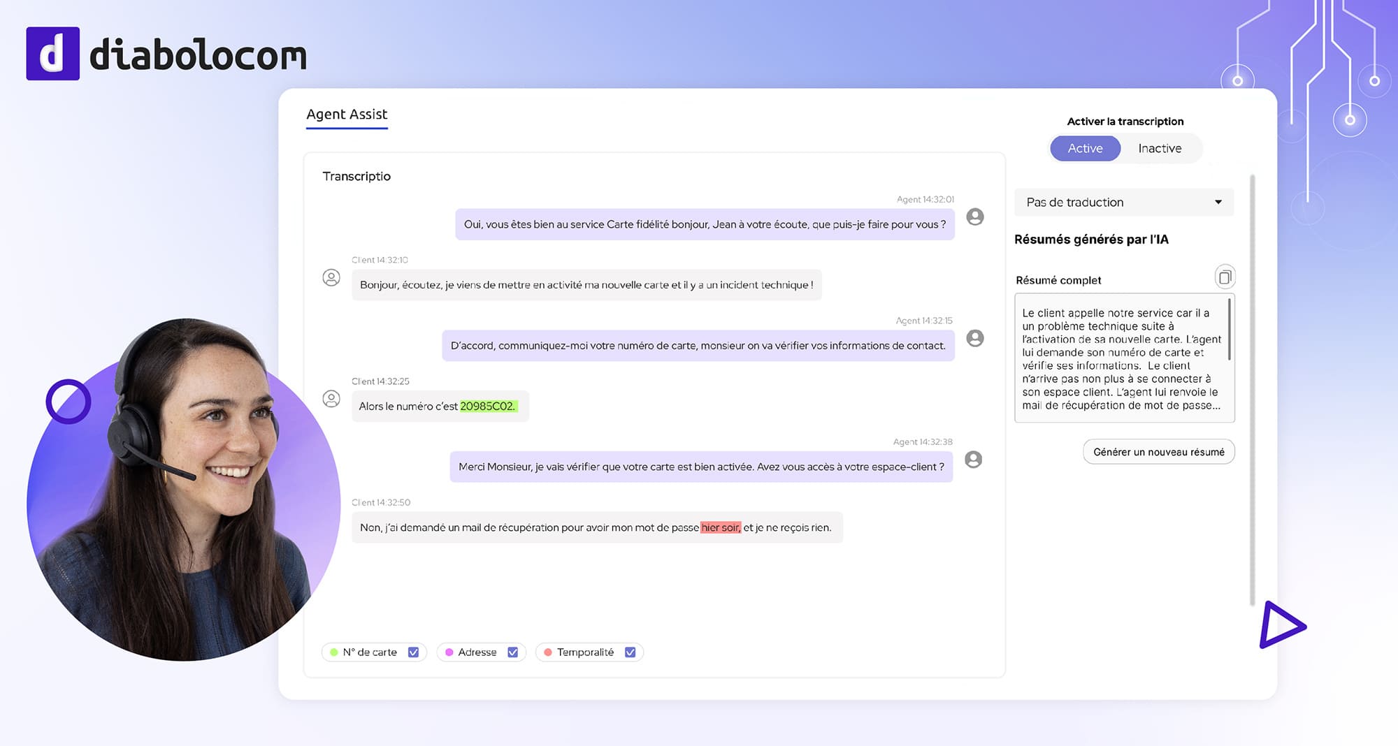 Diabolocom : un outil de transcription par IA pour le service client