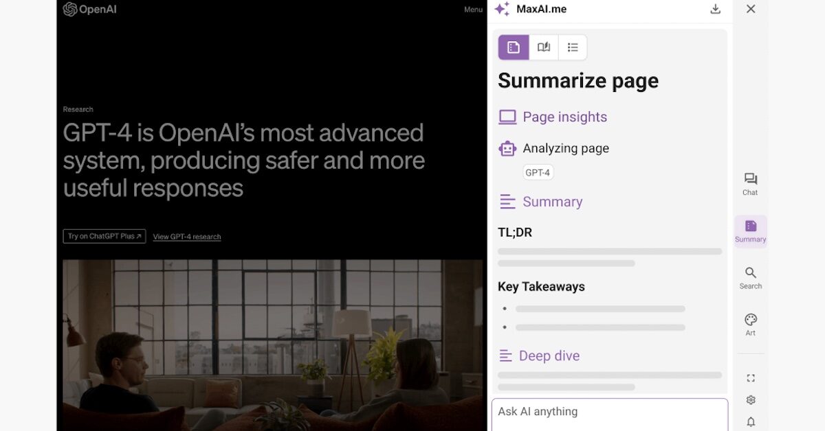 MaxAI.me : une extension offrant un large panel de fonctionnalités d'IA ...