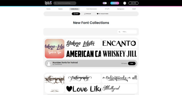 Font Space : une plateforme proposant des polices d'écriture ...