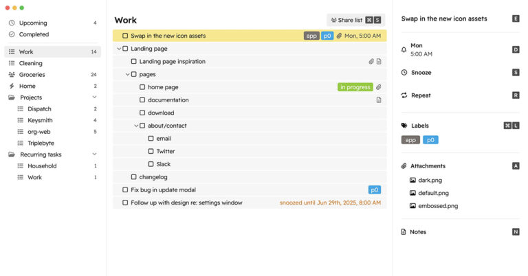 Godspeed : un outil de gestion de tâches disponible sur macOS et iOS