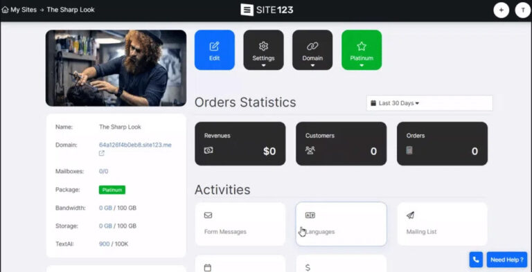 SITE123 : une solution gratuite pour créer son site web