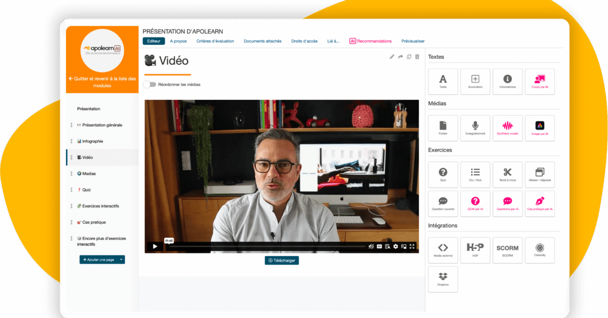 Apolearn : un outil pour concevoir, diffuser et suivre des parcours e ...