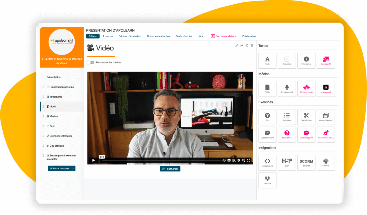 Apolearn : un outil pour concevoir, diffuser et suivre des parcours e ...
