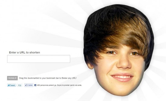 Un raccourcisseur d’URL Justin Bieber : bieber.ly Un raccourcisseur d’URL Justin Bieber : bieber.ly