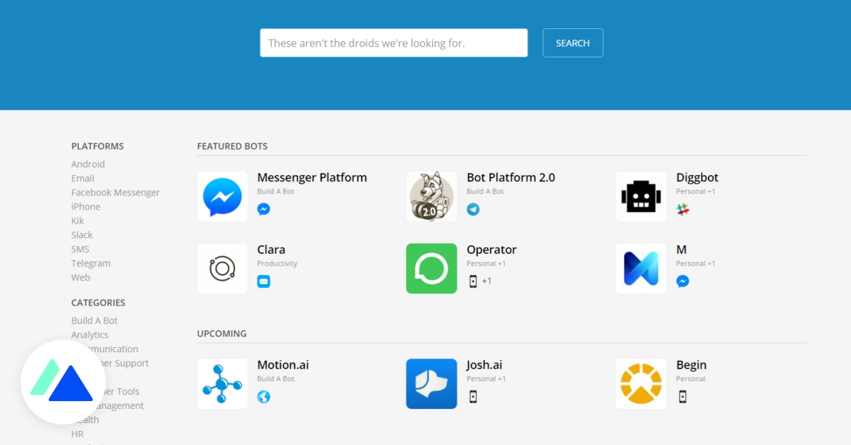 Botlist : un store qui recense les bots de toutes les plateformes