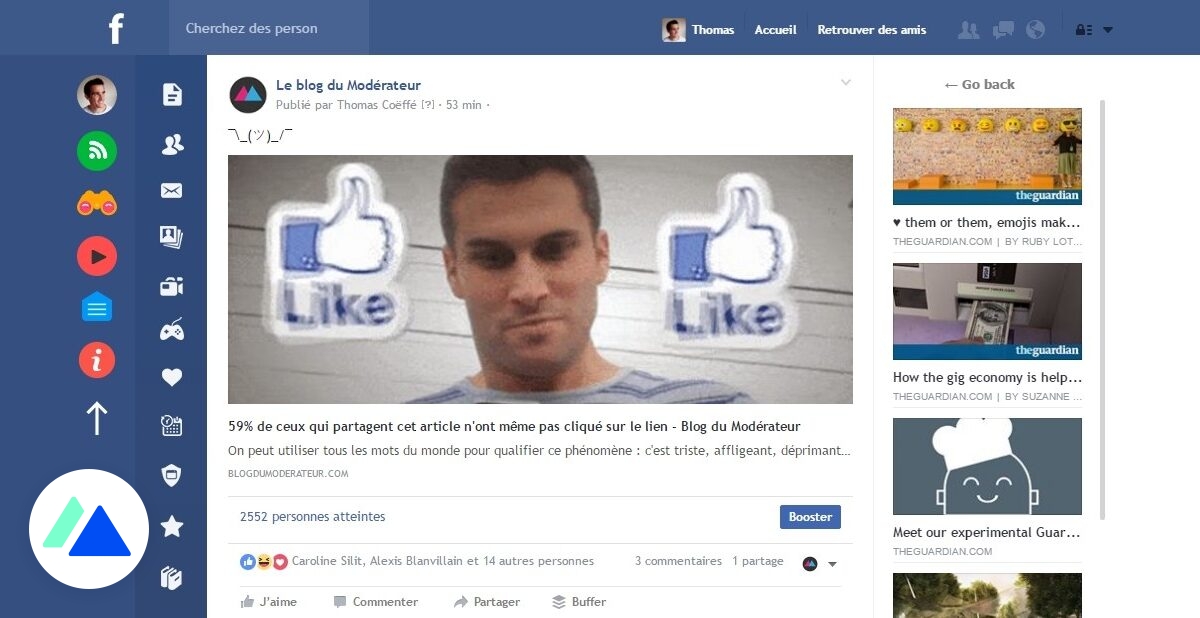 Flatbook : Facebook, en plus joli, sans publicité