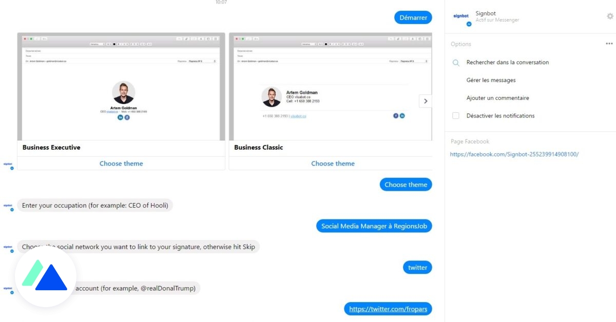 Signbot : un bot Facebook pour se créer facilement une signature pour ...