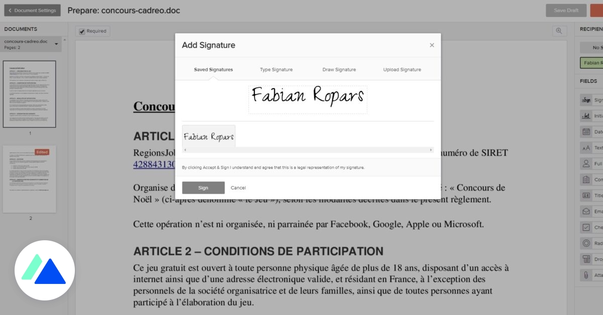 Eversign : un outil simple pour signer tous ses documents sans les imprimer