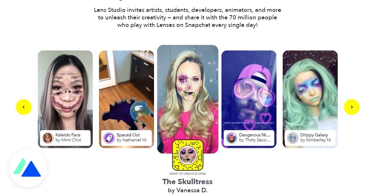 Snapchat : de nouvelles fonctionnalités pour Lens Studio