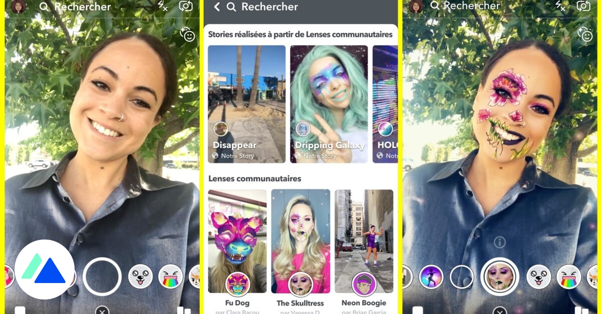 Snapchat lance Lens Explorer pour faciliter l’accès aux Lenses pour les ...
