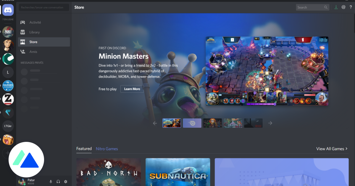 Discord lance sa boutique de jeux vidéo