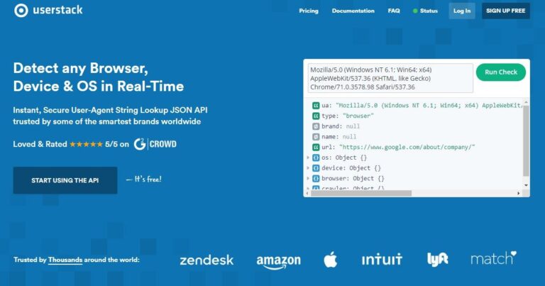 Userstack : une API pour détecter les navigateurs, systèmes d’exploitation et appareils de vos ...