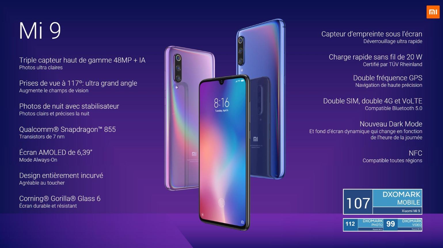 MWC 2019 : Xiaomi présente ses nouveaux smartphones Mi Mix 3 5G et Mi 9