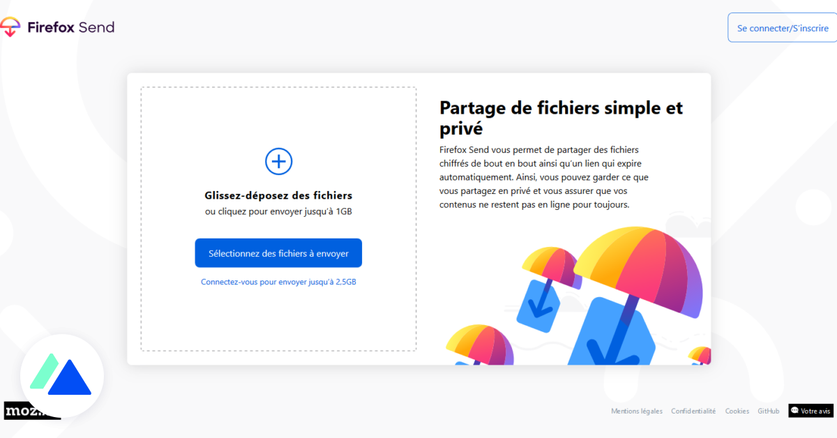 Firefox Send : un service gratuit d’envoi de fichiers sécurisés jusqu’à ...