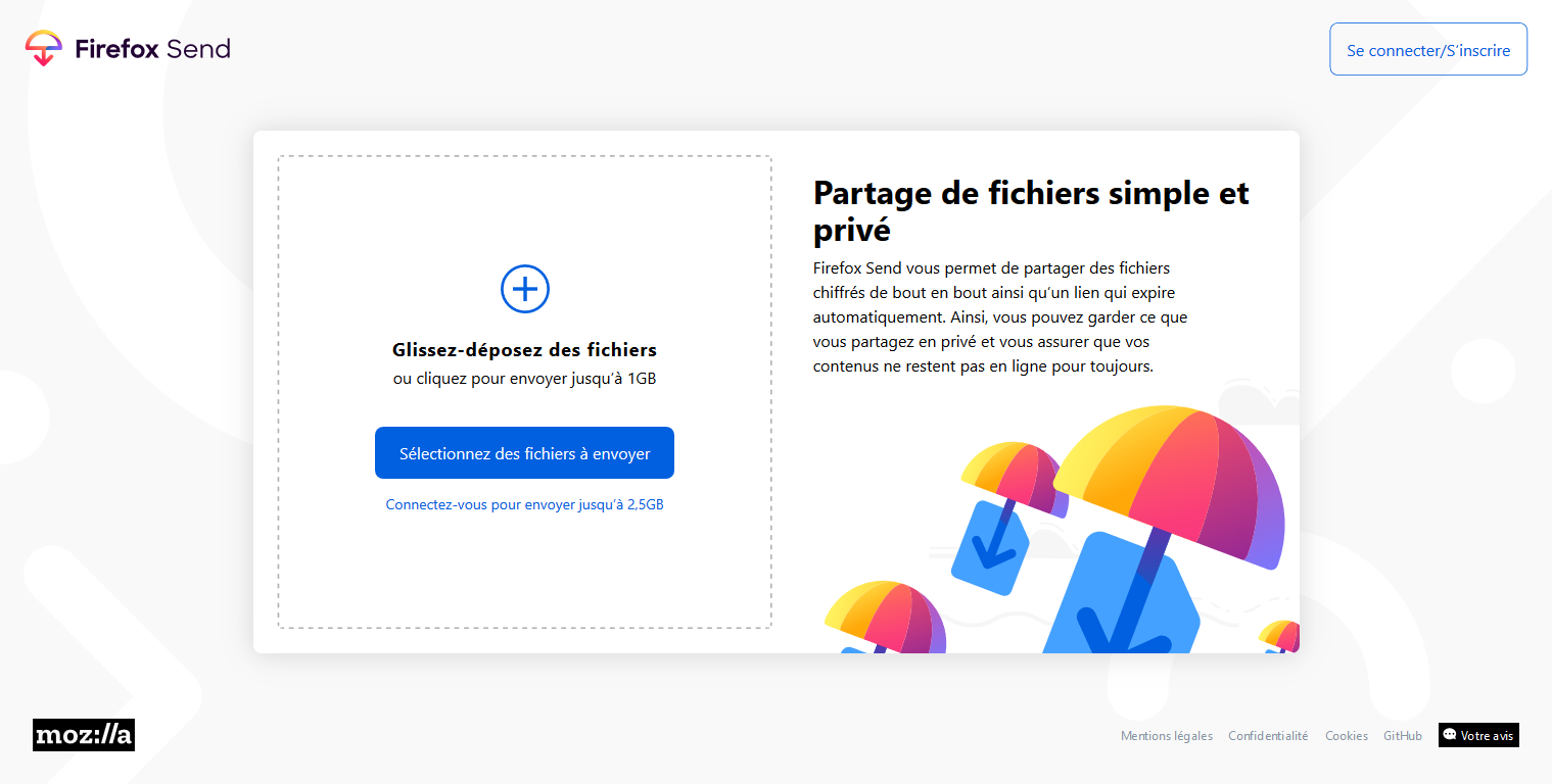 Firefox Send : un service gratuit d’envoi de fichiers sécurisés jusqu’à ...
