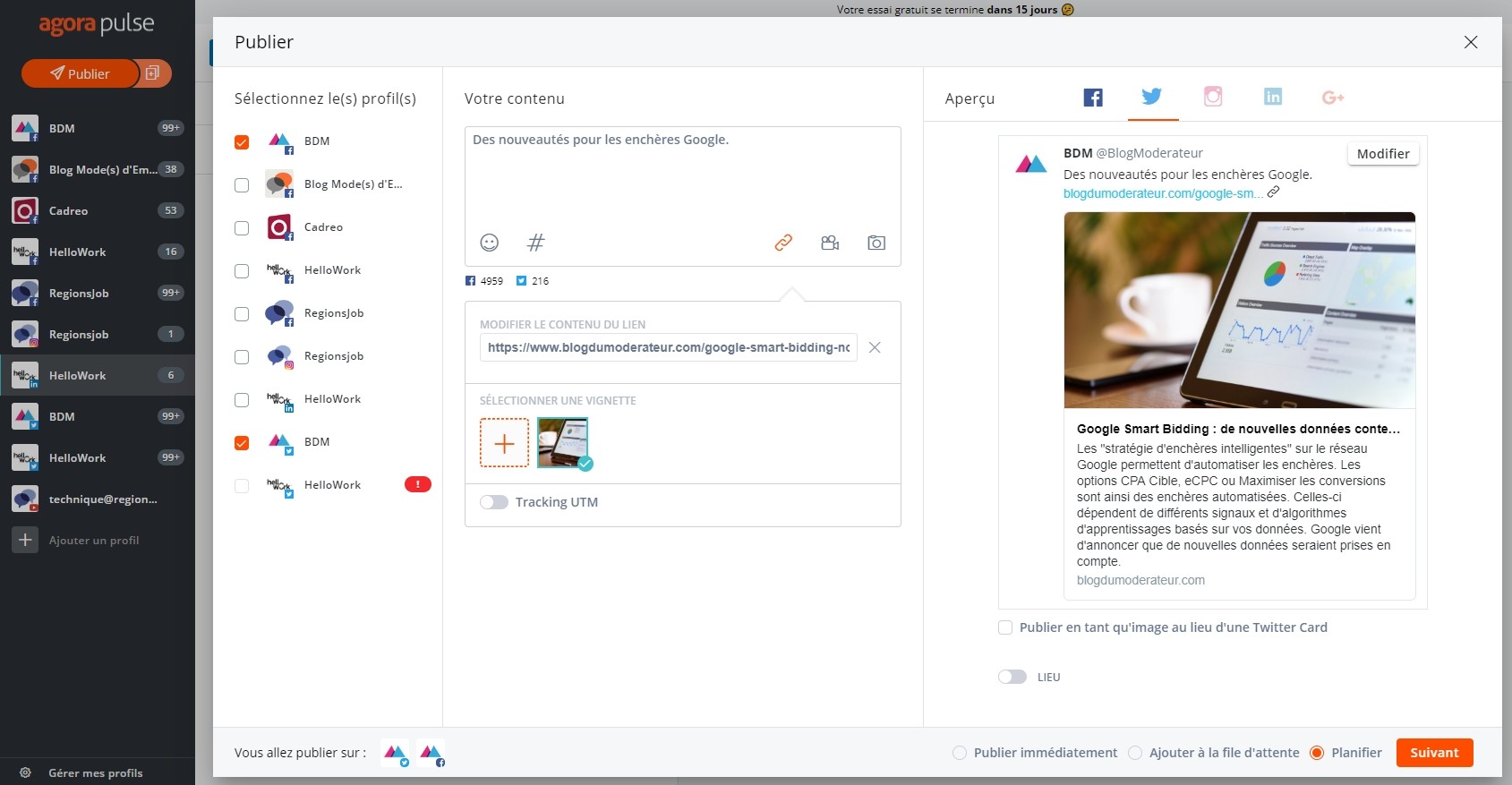 Agorapulse : l’outil idéal pour centraliser la gestion de tous ses ...