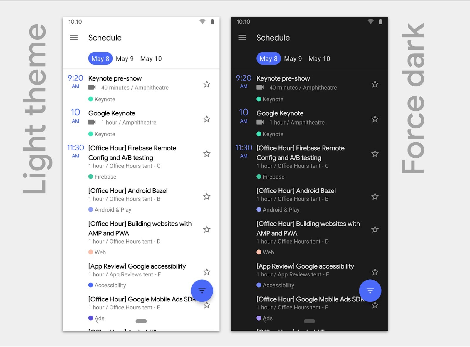 Google présente 7 nouveautés Android : dark theme, navigation par ...