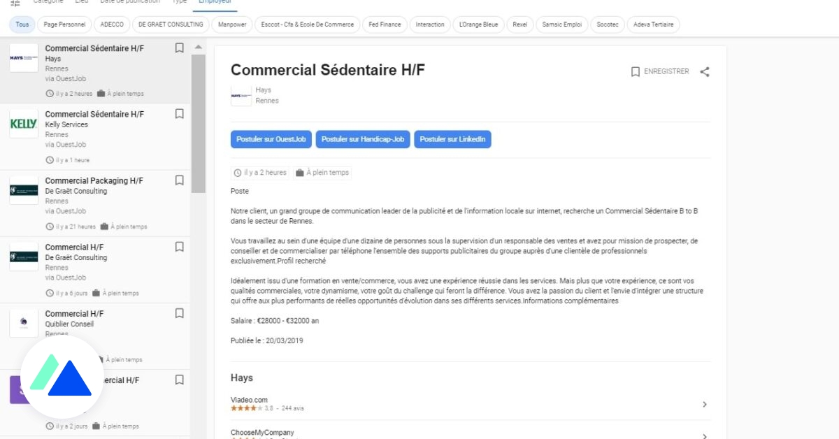 Google For Jobs sort aujourd’hui : coût, fonctionnement, avantages…