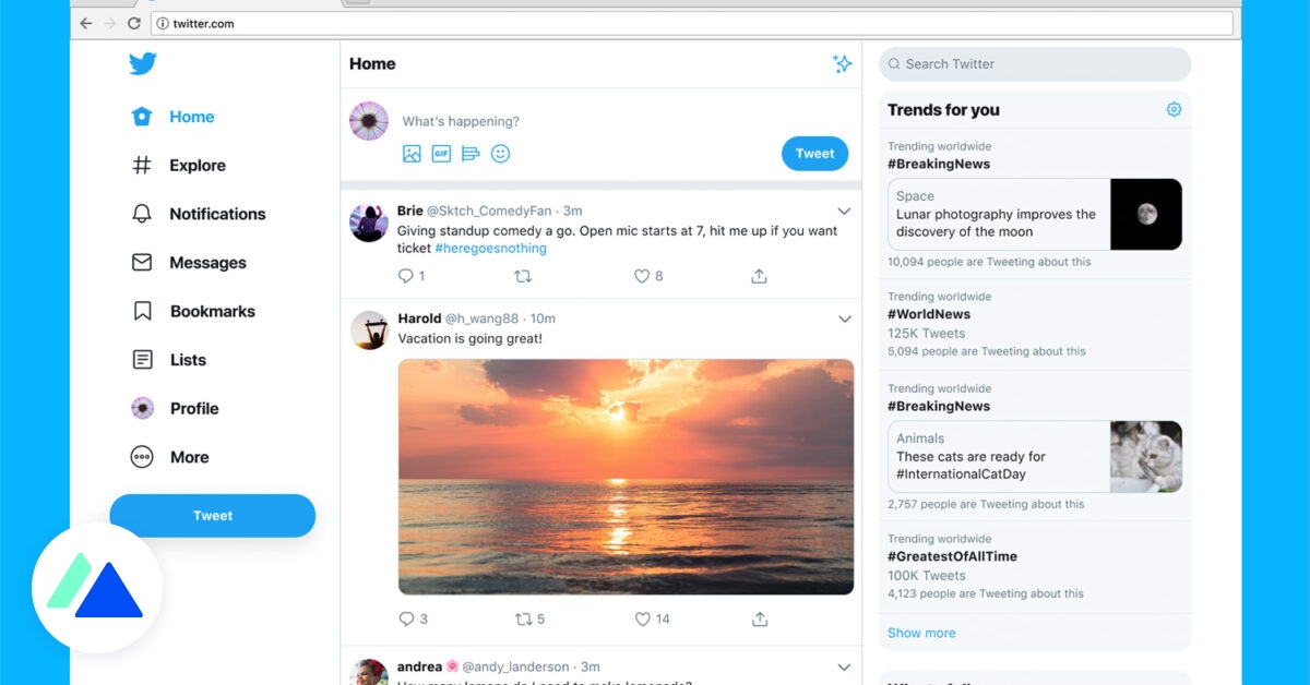 Twitter dévoile son nouveau design