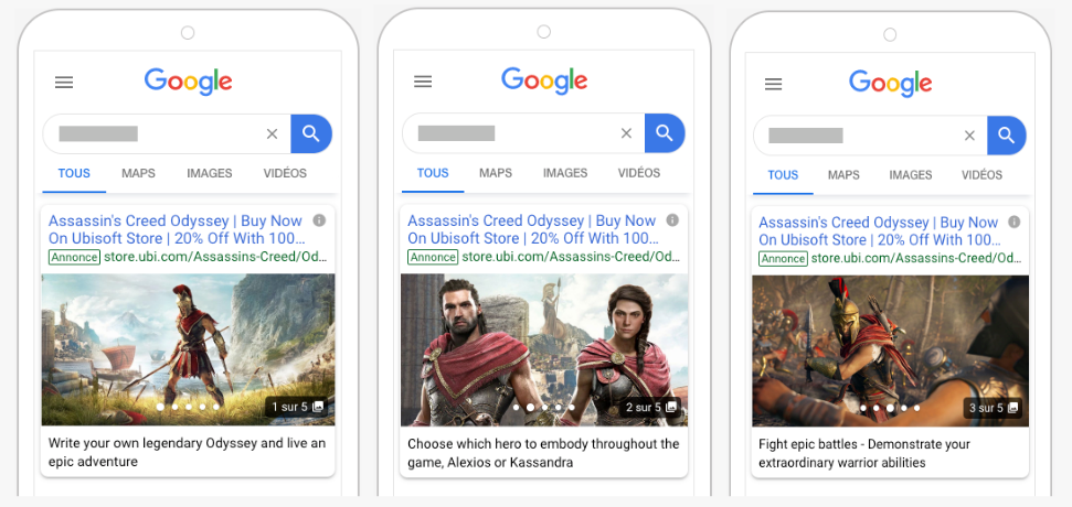 Google : les Gallery Ads disponibles en France Google : les Gallery Ads disponibles en France