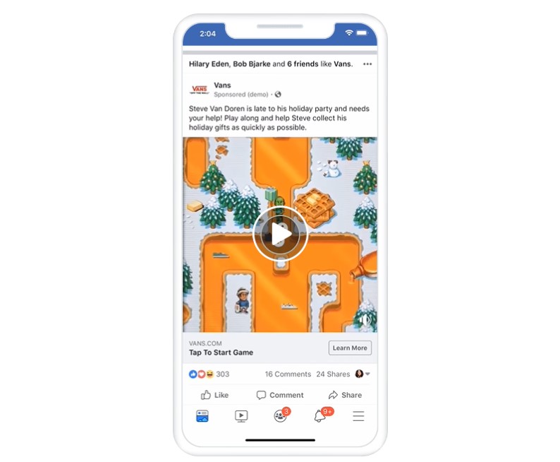 Facebook : gamification des publicités avec des formats jouables ...