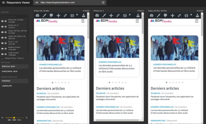 ResponsiveViewer : une extension Chrome pour simuler l’affichage d’une ...