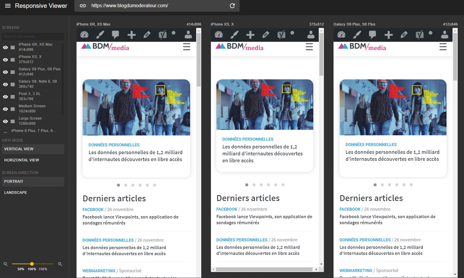 ResponsiveViewer : une extension Chrome pour simuler l’affichage d’une ...