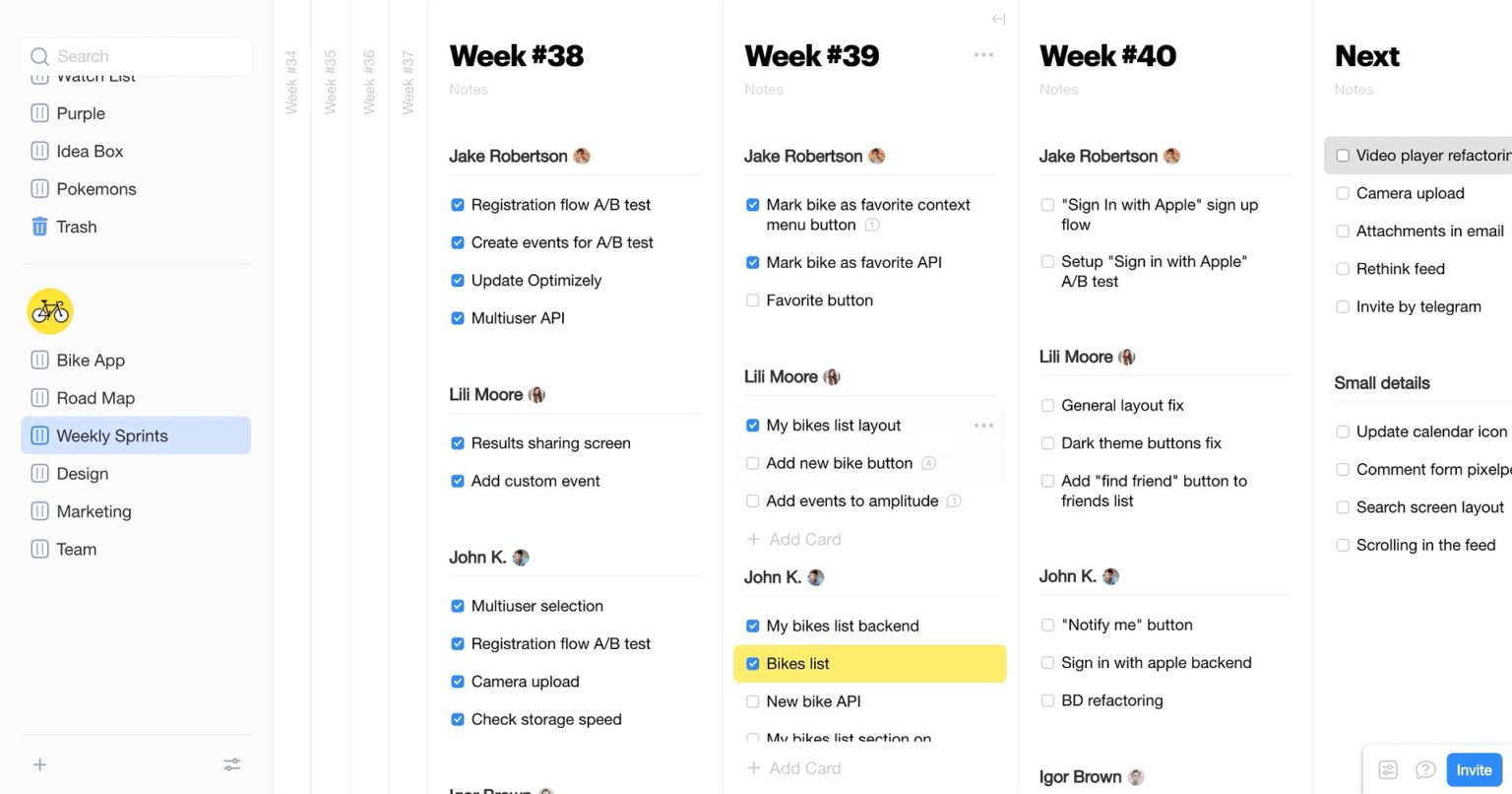 Columns : organisez vos checklists en colonnes pour mieux gérer vos tâches