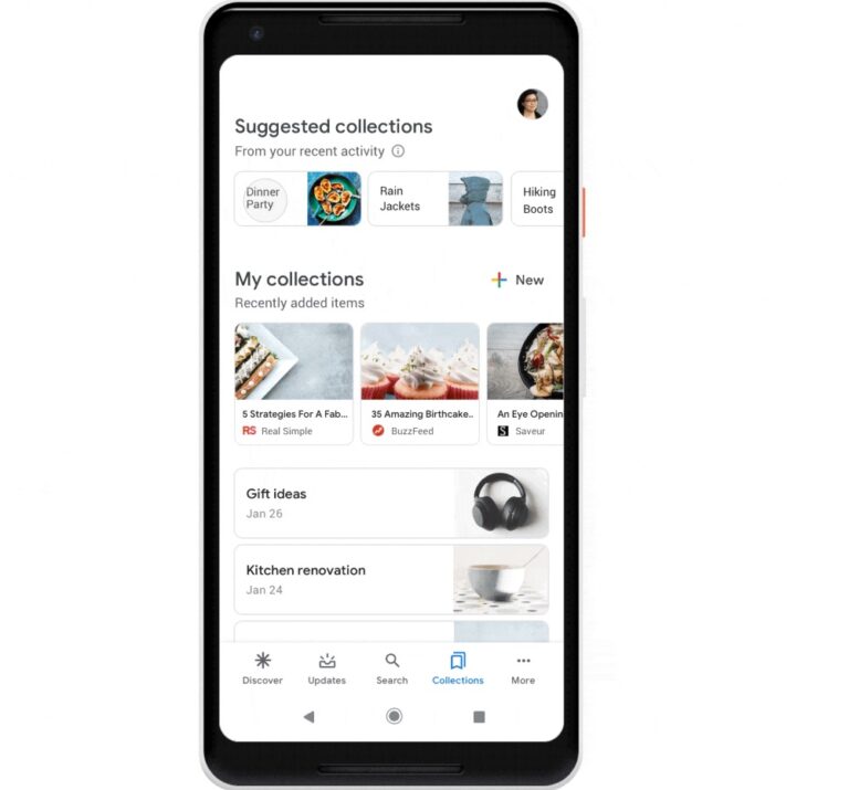 Google Collections : des tendances et des suggestions de recherche sur ...