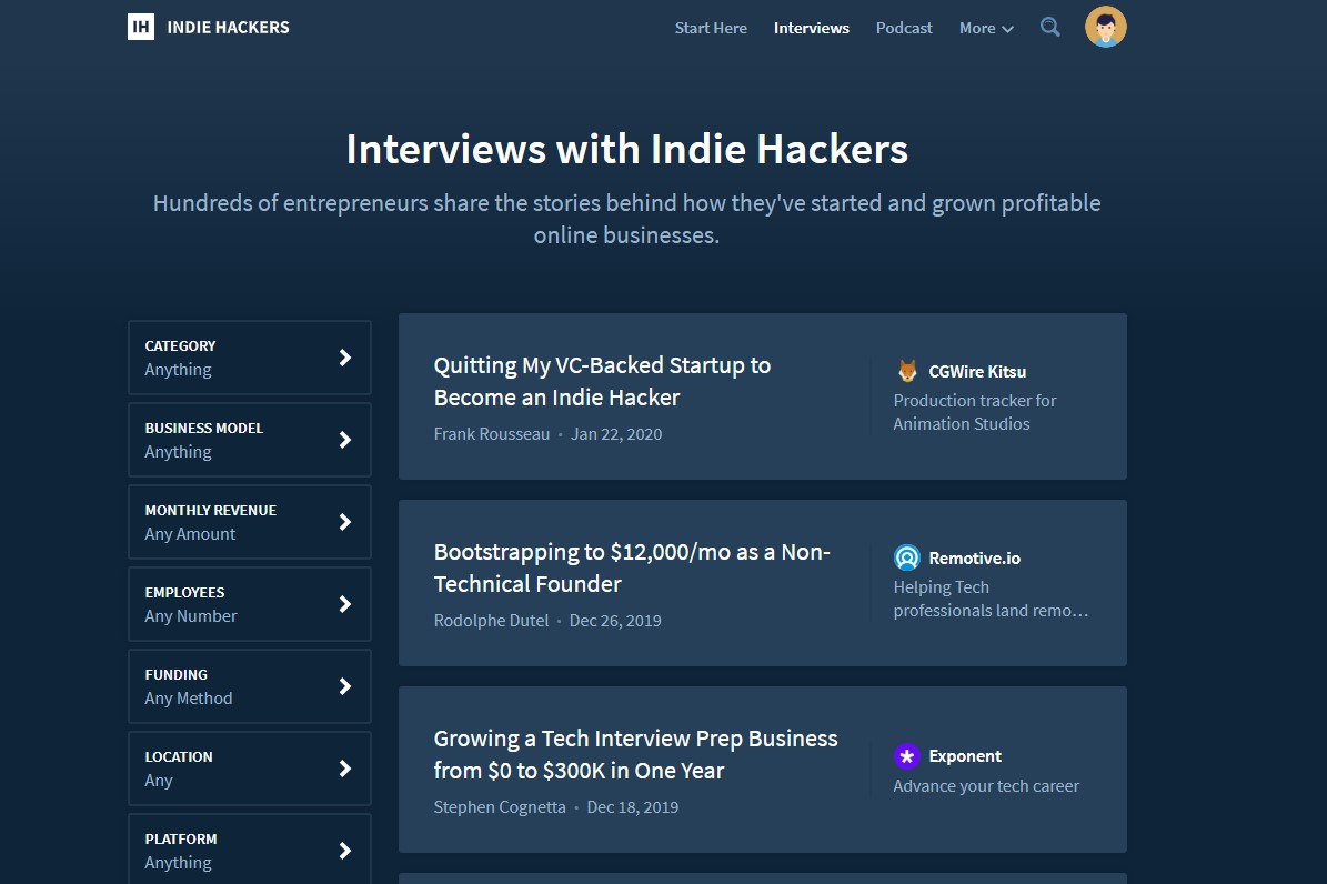 Indie Hackers : la communauté pour échanger sur la création et la ...