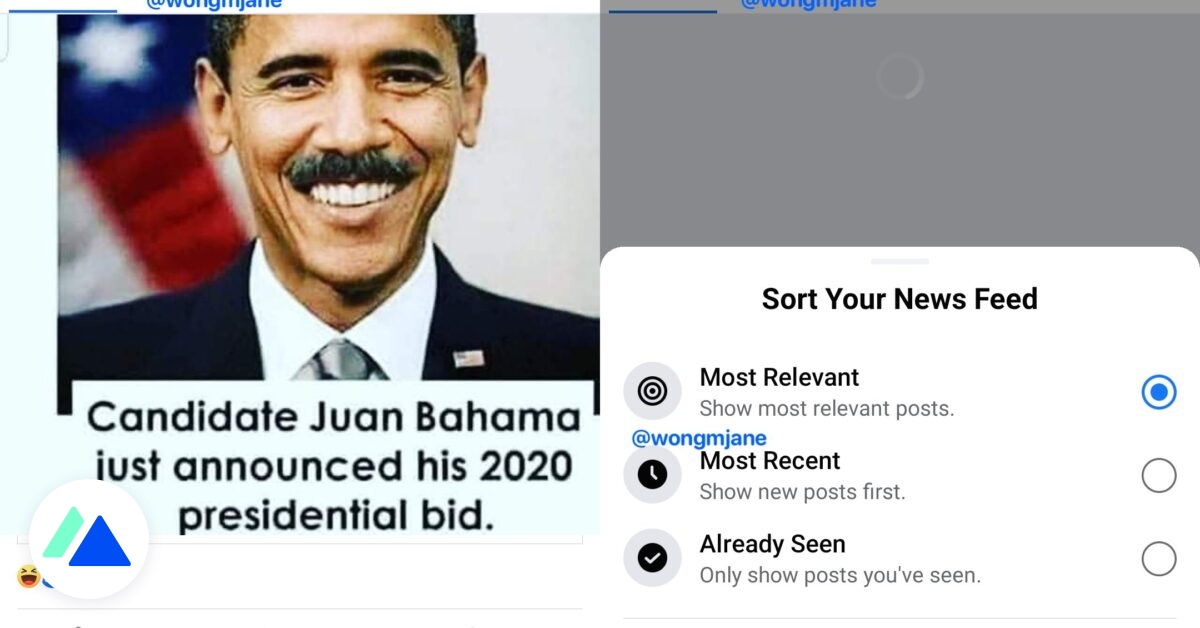Facebook : un accès aux posts les plus récents et aux posts déjà vus ...